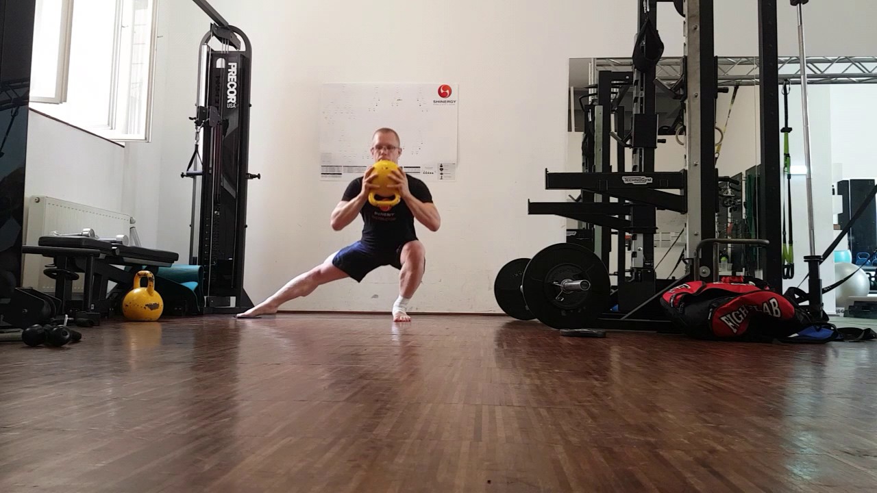 Sliding Lateral Squat - YouTube