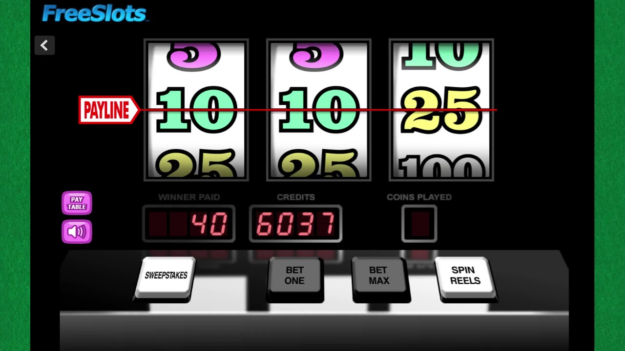 Freeslots Bonus Land slot machine bonus mode - YouTube