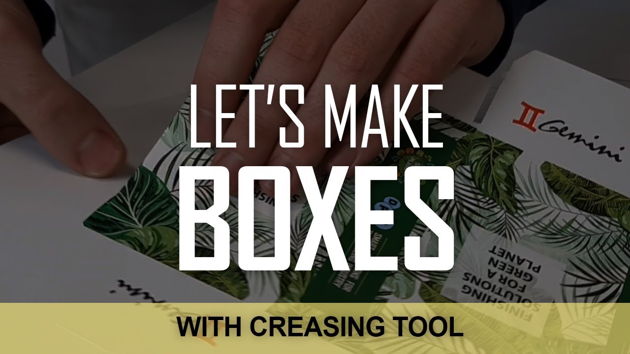 LET'S MAKE BOXES - Easy tutorial create small boxes (with creasing tool ...