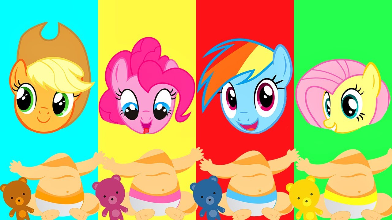 Wrong Head Puzzle Match Right Head My Little Pony Pinkie Pie, Applejack ...