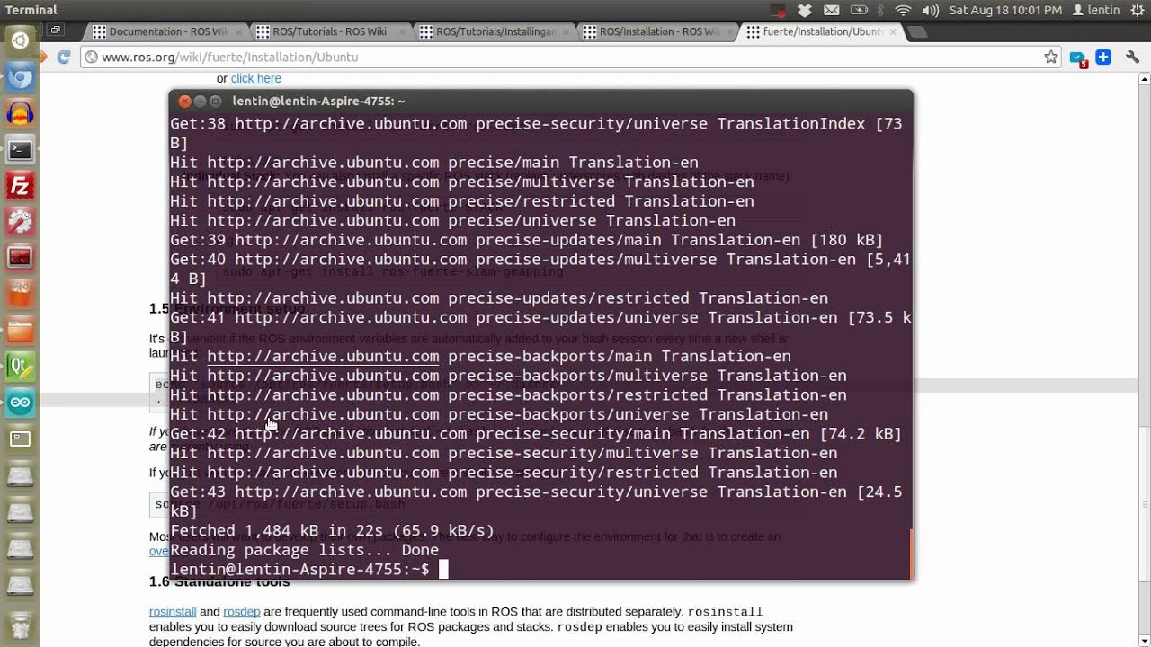 ROS Installation Tutorials - YouTube
