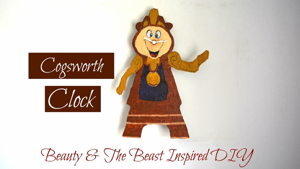 How To: Cogsworth Clock | Beauty And The Beast Inspired DIY - YouTube