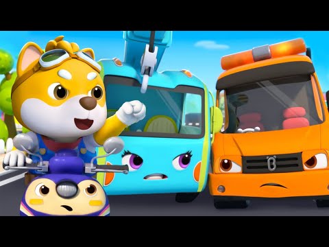 Tebak Siapa Yang Lebih Kuat,Truk Derek Atau Truk Angkut? | Lagu Anak-anak | BabyBus Bahasa Indonesia