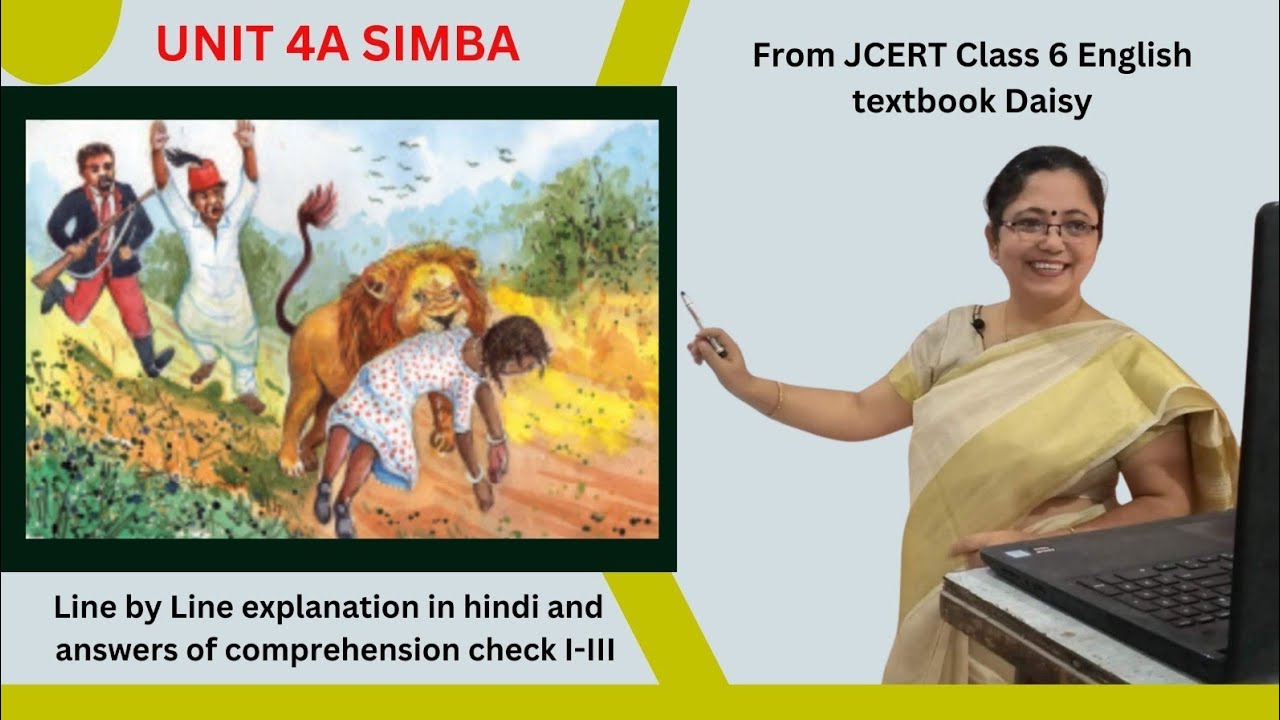 Unit 4a Simba from JCERT English textbook Daisy #jcert #english # ...