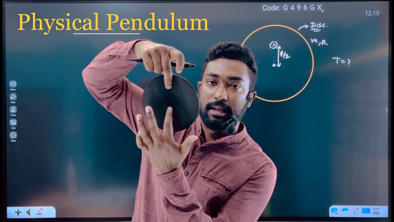 Physical pendulum || angular shm|| shm lec 11, IIT JEE & NEET physics - YouTube