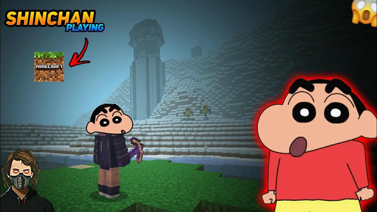 Shinchan Playing Minecraft 😂 #minecraft #minecrafthindi #shinchan - YouTube