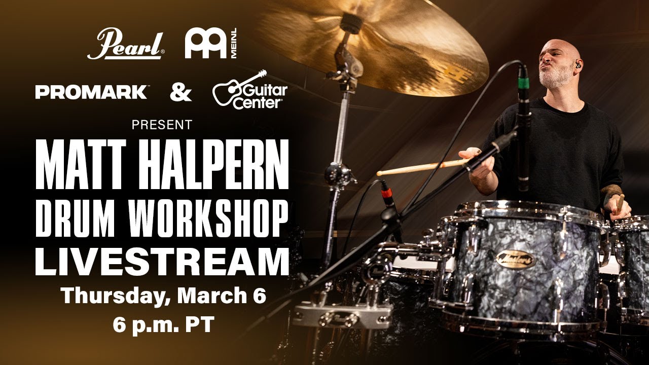 Matt Halpern (Periphery) Drum Workshop Live from Guitar Center ...