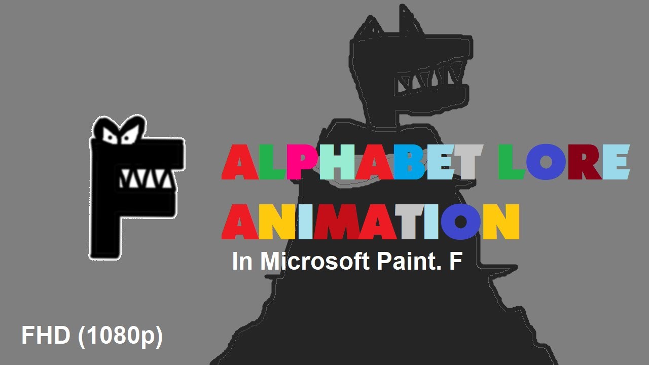 F | Alphabet Lore animation in Microsoft Paint - YouTube