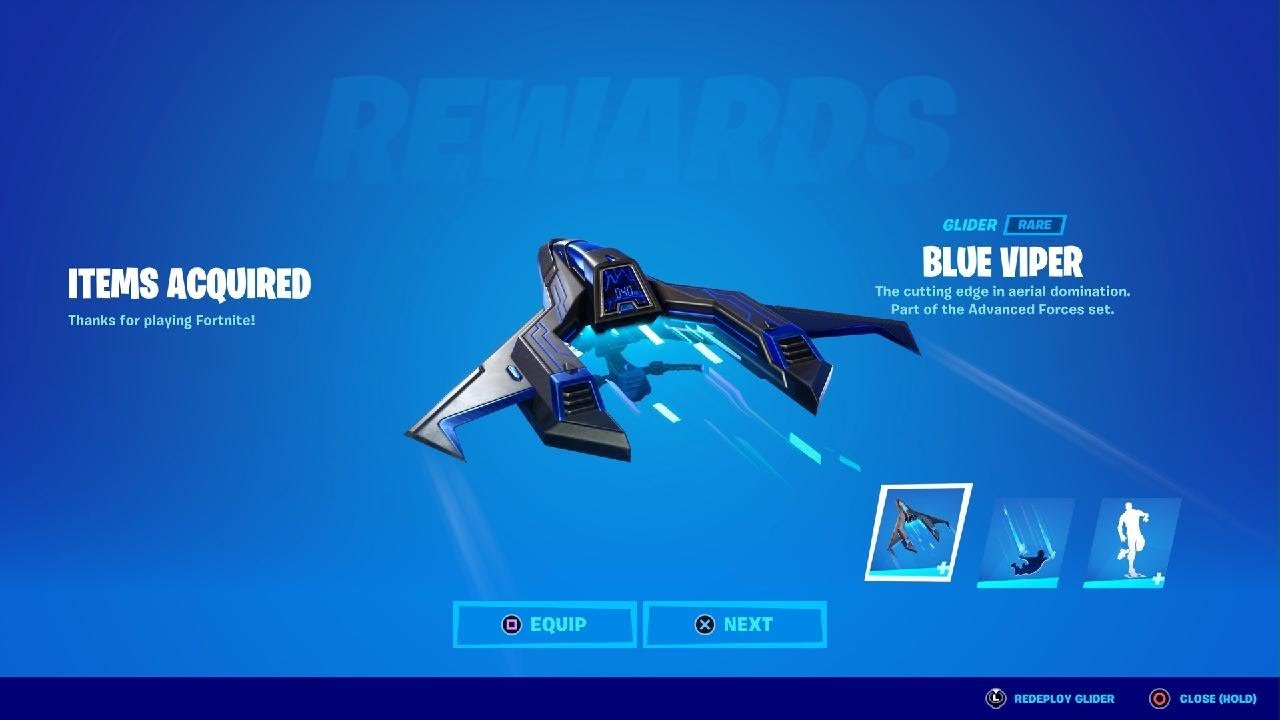 Fortnite Blue Viper + Cobalt Cloudbreak + Square Up (PS+) - YouTube