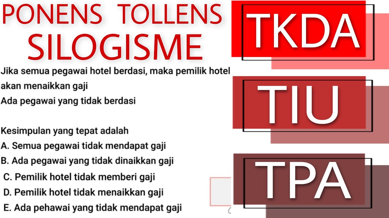 Trik menjawab Soal Silogisme, Modus Ponens dan Tollens | Tes Bakat ...