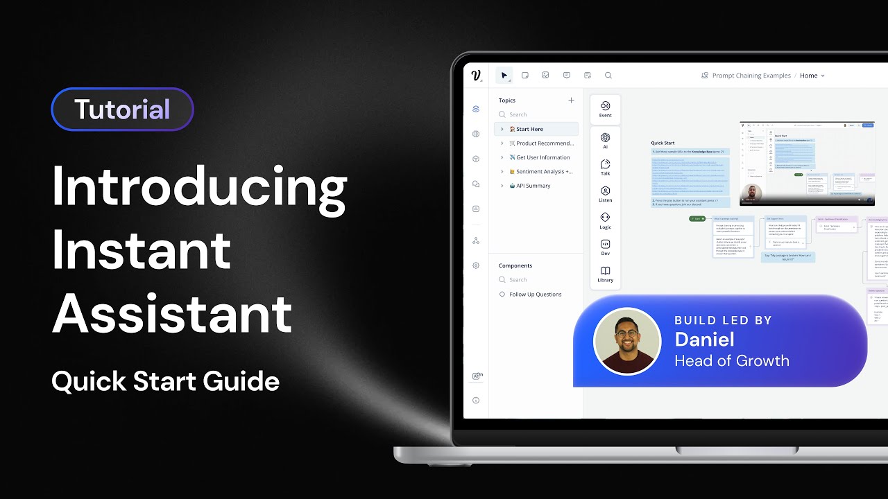 Introducing Instant Assistant, powered by Voiceflow's AI - YouTube