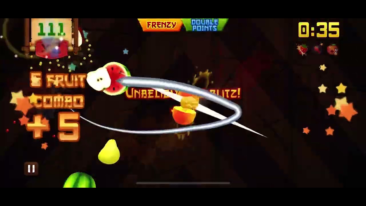 Fruit Ninja: Tripled Banana Power Ups - YouTube