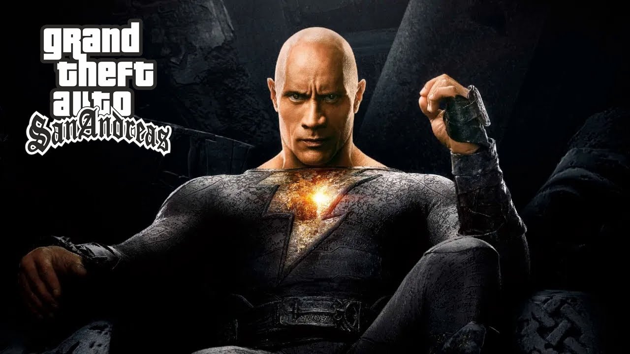 GTA San Andreas - Black Adam Mod 2022 | DC Black Adam (The Rock) PC ...