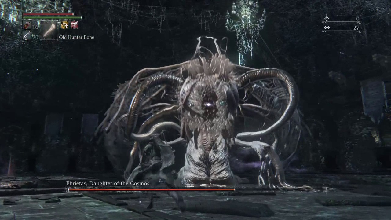 Bloodborne - Ebrietas, Daughter of the Cosmos (Cursed) vs. Amygdala Arm ...