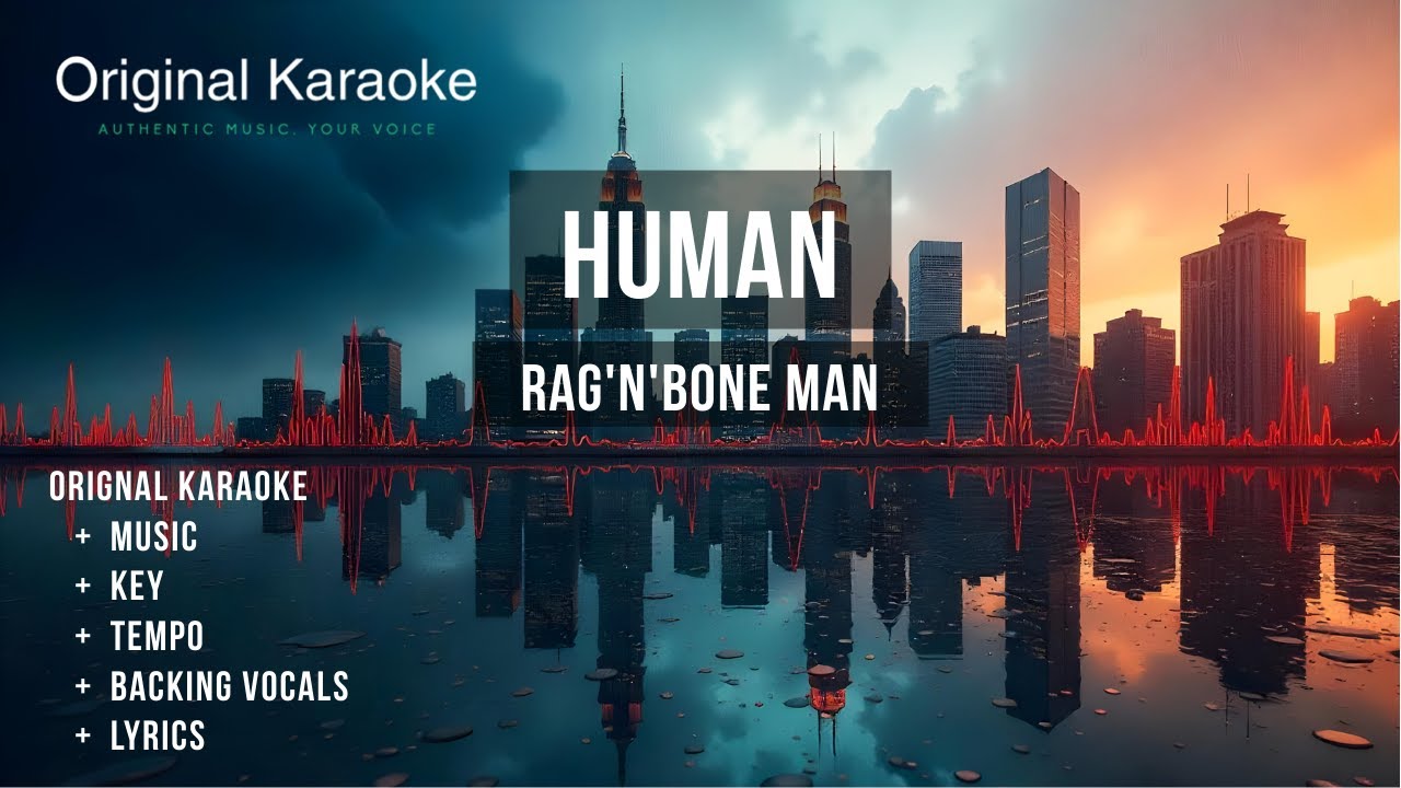 Human | Karaoke | Original | Rag'n'Bone Man - YouTube