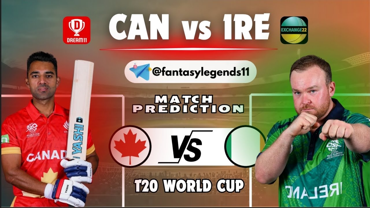 CAN vs IRE T20 World Cup Dream11 + exchange22 prediction - YouTube