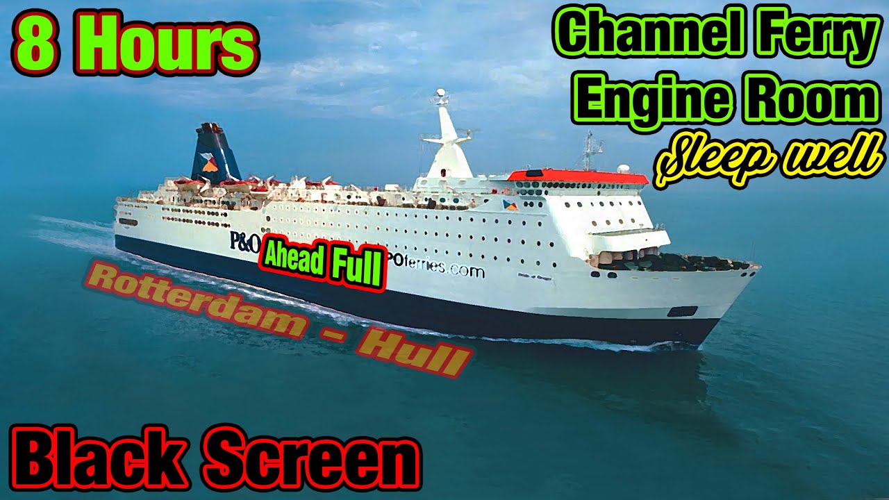 Ship Engine Room Sound | White Noise Sounds | 8 Hours Black Screen ...