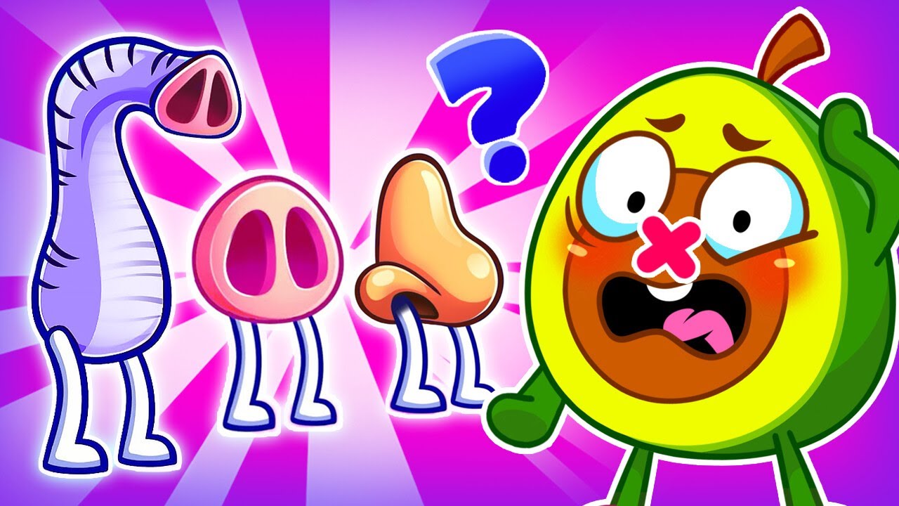 Where Is My Nose?! 🥑 Learn Body Parts 🌟 Nursery Rhymes by VocaVoca Sing ...