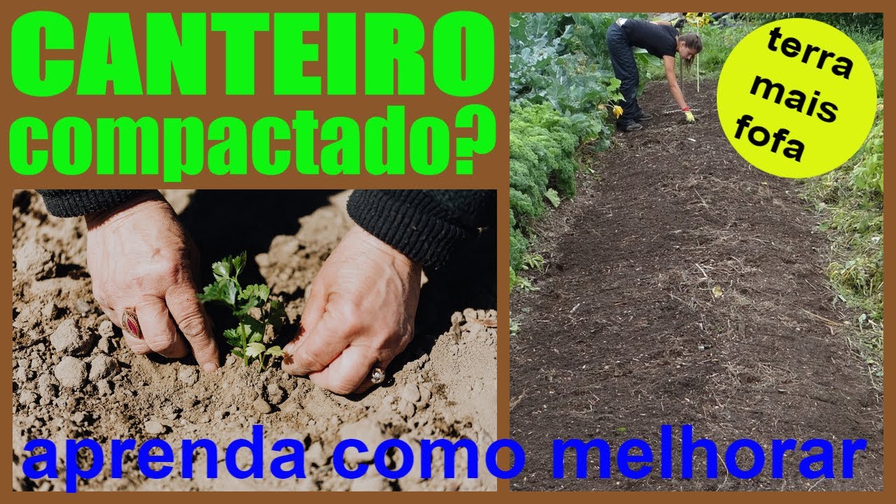 Como descompactar o solo para fazer canteiro de horta. - YouTube