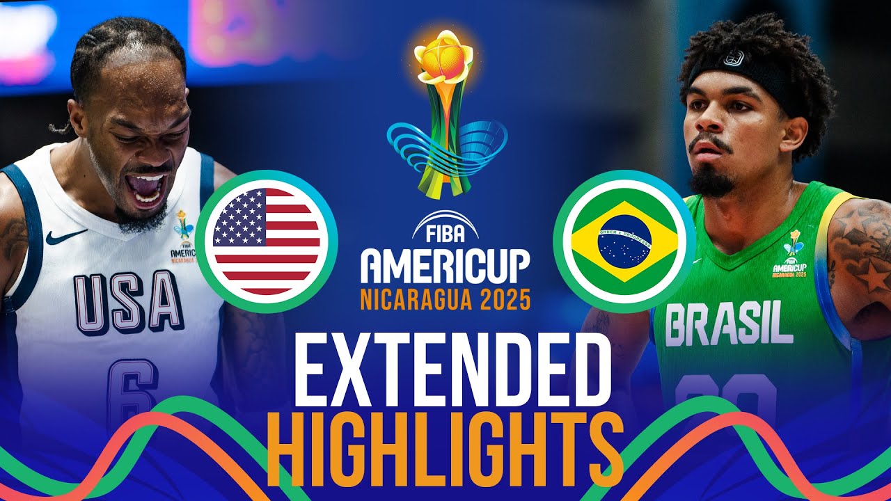 USA 🇺🇸 vs Brazil 🇧🇷 | Extended Highlights | FIBA AmeriCup 2025 - YouTube