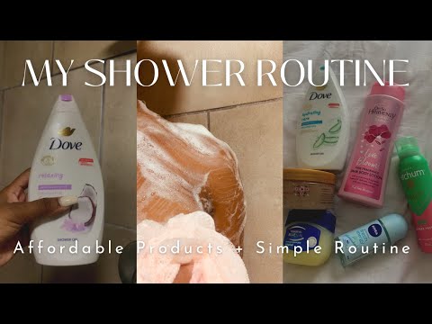 MY SIMPLE AFFORDABLE SHOWER ROUTINE 2024 | BODY CARE + SKINCARE ROUTINE | Debra Shongwe