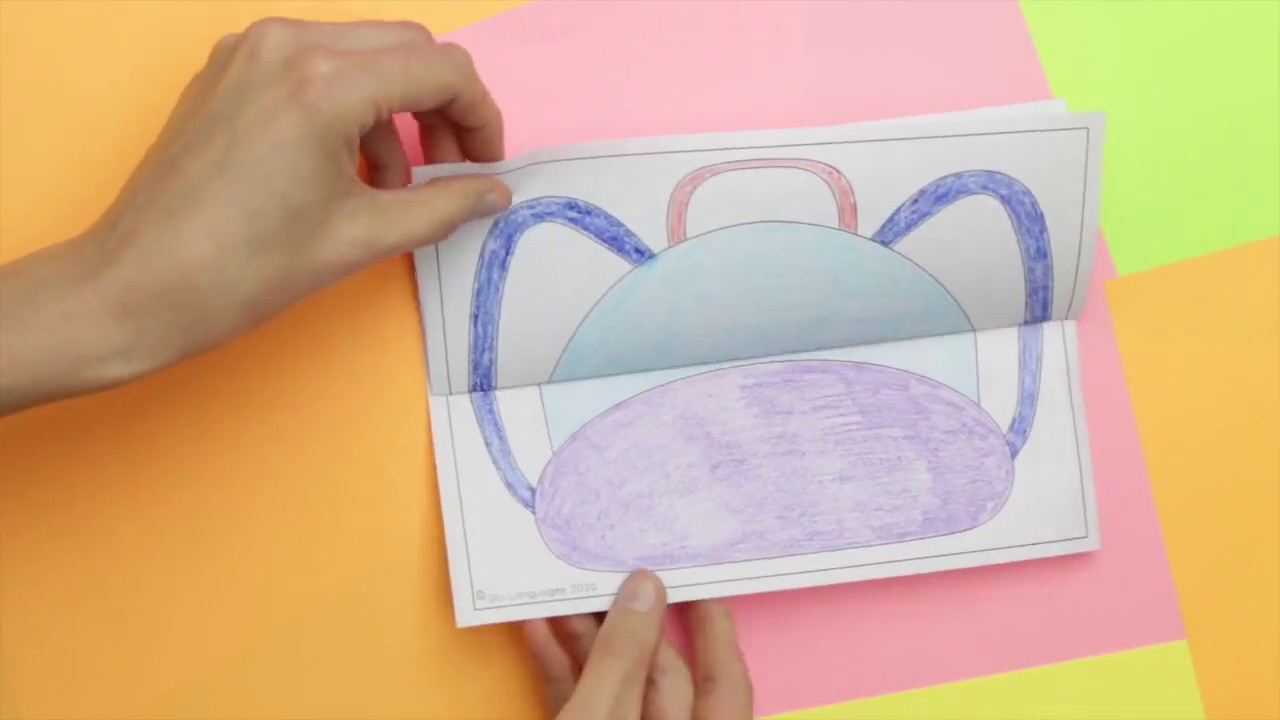 Schoolbag Pull Down Craft - YouTube