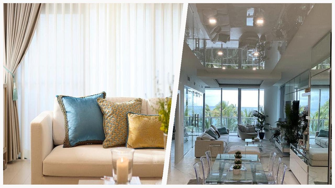 75 Wallpaper Ceiling Living Room With No Tv Design Ideas You'll Love 🔴 ...