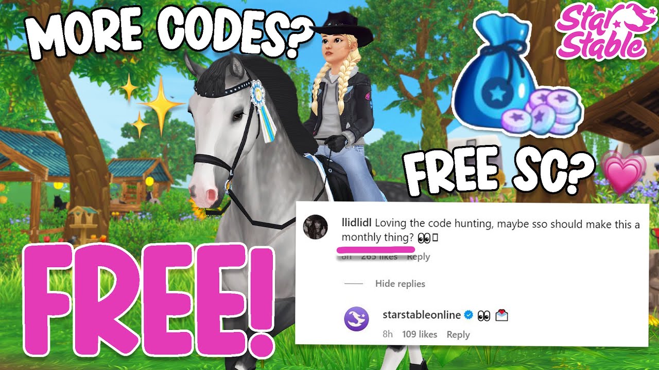 MONTHLY *FREE STAR COINS CODES* FROM STAR STABLE?? MORE FREE REDEEM ...
