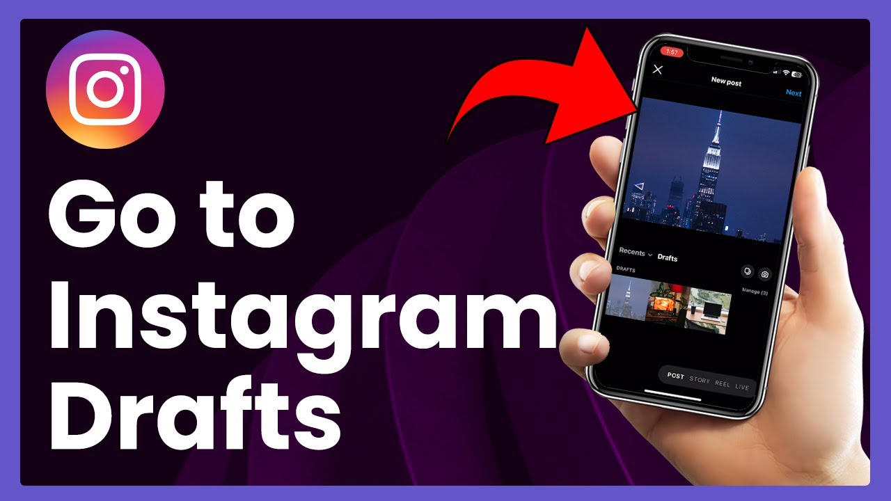 How To Go To Drafts On Instagram (Easy Tutorial) - YouTube
