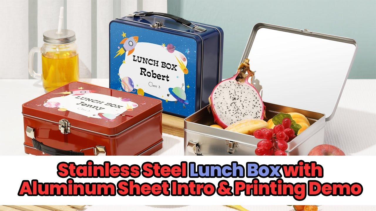 Stainless Steel Lunch Box with Aluminum Sheet Intro & Printing Demo ...