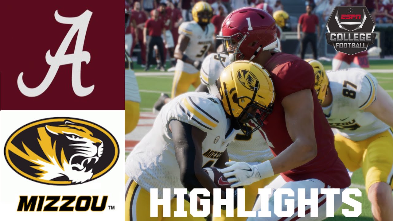 Missouri Tigers vs. Alabama Crimson Tide | Full Game Highlights | EA ...