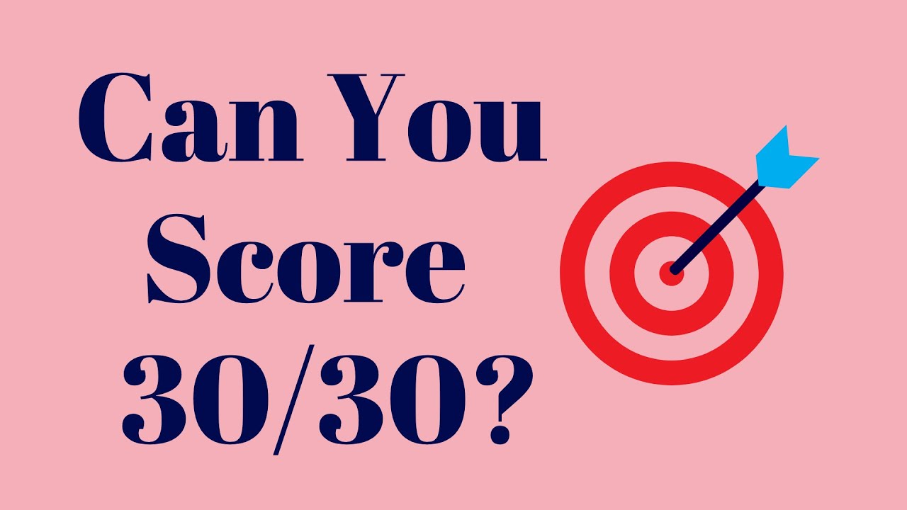 Can You Score 30/30? | English Grammar Test! - YouTube