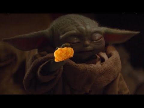 Baby yoda/the child with chickie nuggies - YouTube