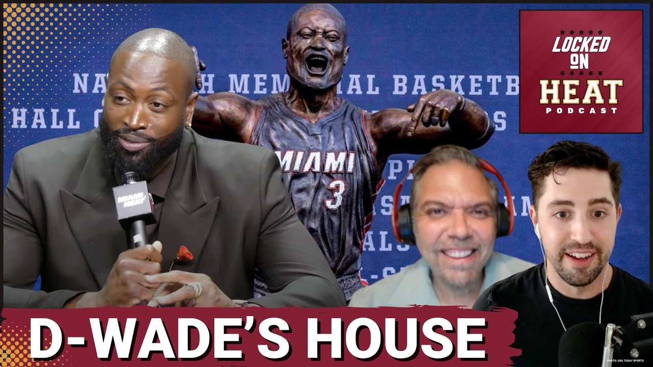Dwyane Wade's statue: Miami Heat's tribute to a legend - YouTube