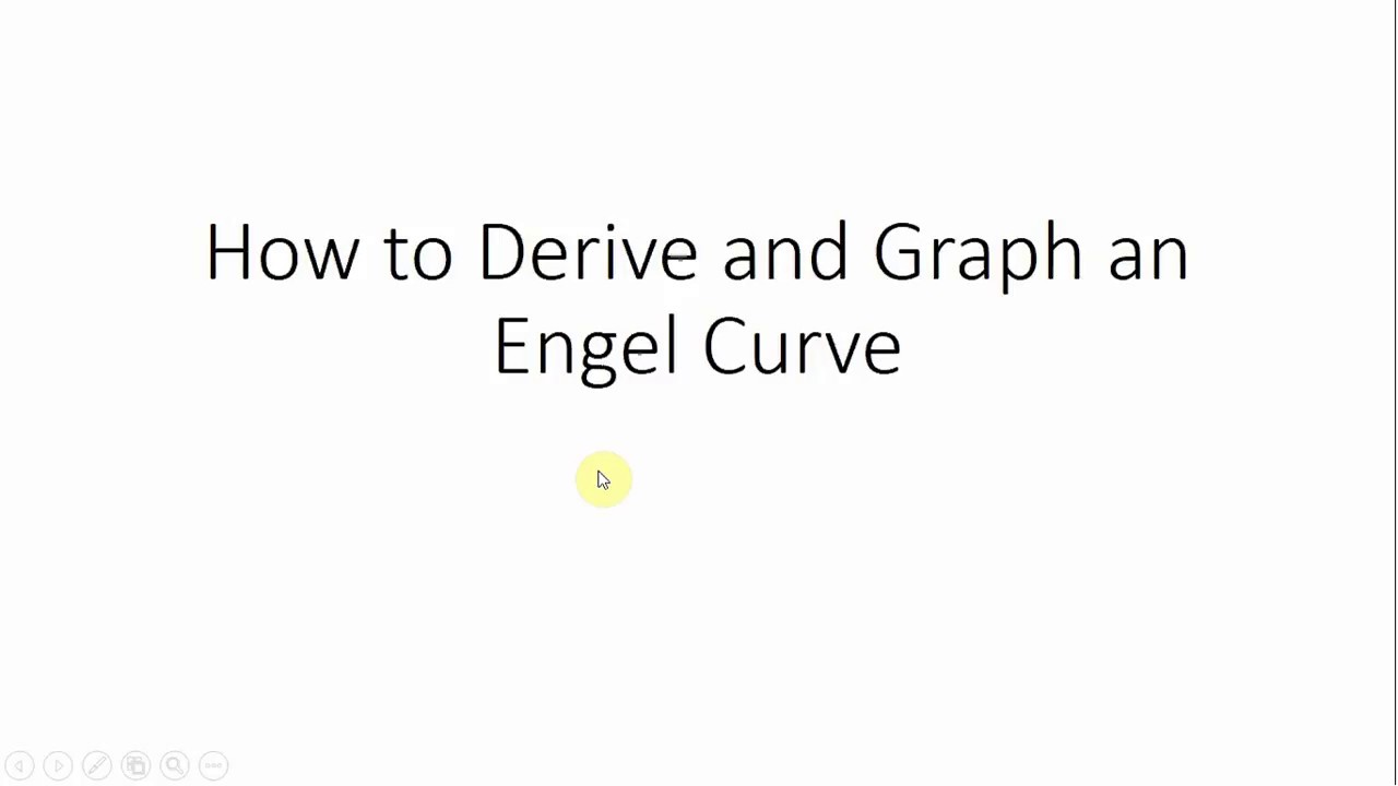 How to Derive a Consumer's Engel Curve - YouTube