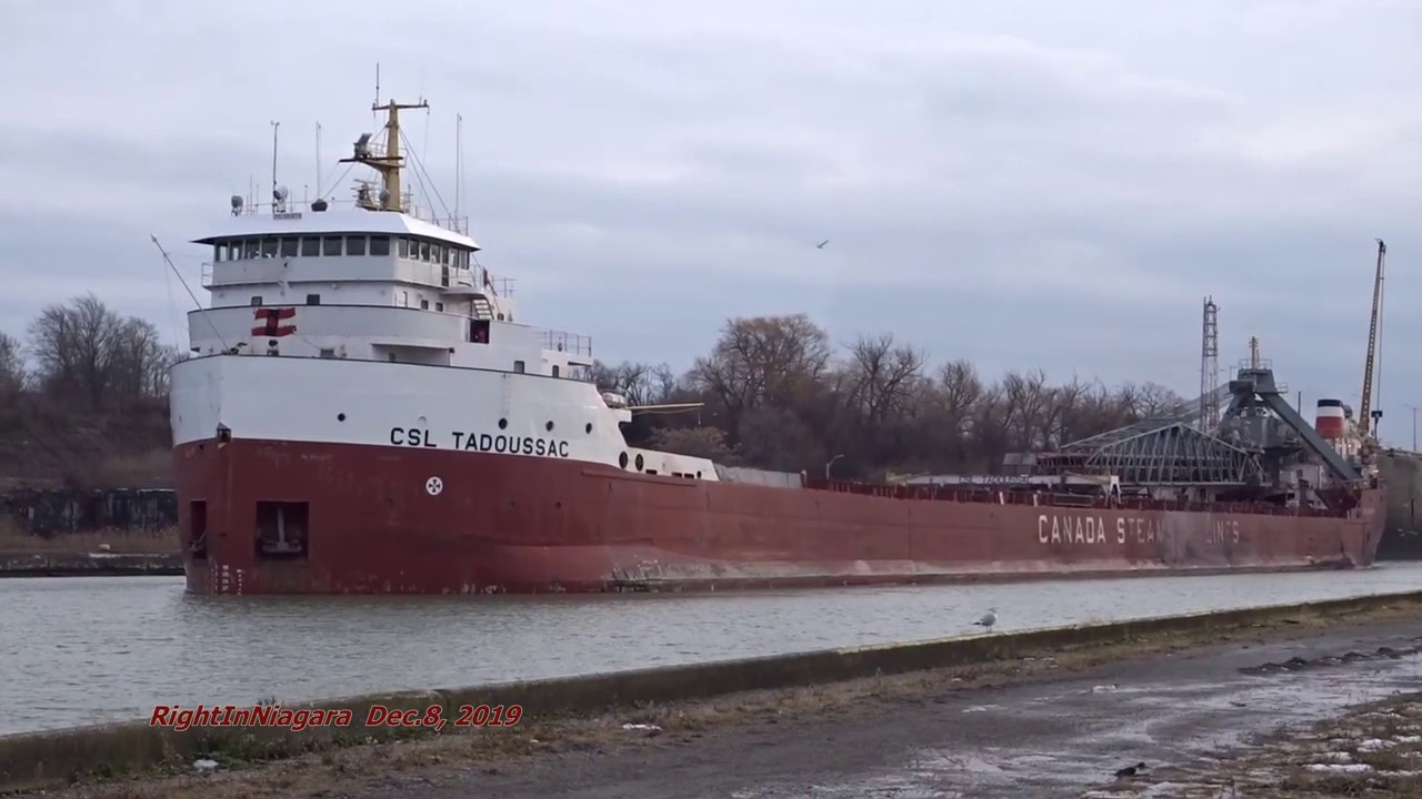 Ships CSL TADOUSSAC & IVER BRIGHT meet above Lock 6, Welland Canal 2019 ...