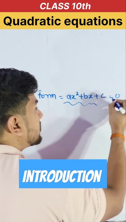 Quadratic equations "Intro" 📝📝#maths #education #ytshorts #shorts - YouTube