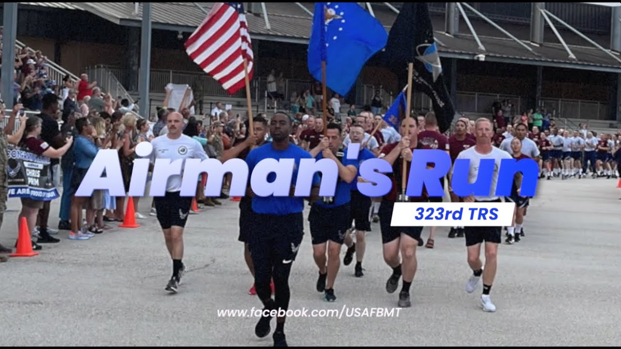 323rd Training Squadron BMT Run July 20 2022 - YouTube