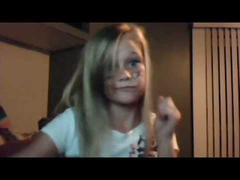 madison making funny faces at herself