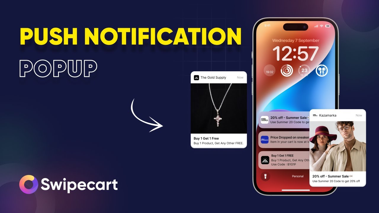 How to install and activate the Push Notification #popup #plugin on Swipecart? - YouTube