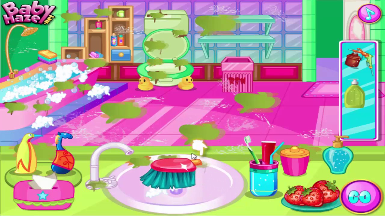 Princess Sofia Bathroom Cleaning Sofia the First Games For Kids - YouTube