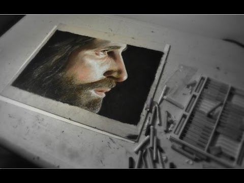Realistic Oil Pastel Drawing of Jesus - YouTube
