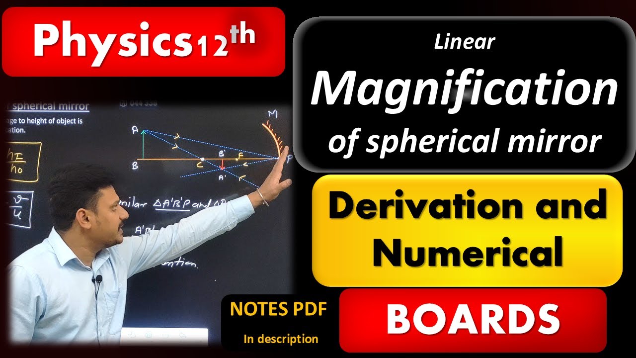 Linear Magnification of spherical Mirror || Ray optics - YouTube
