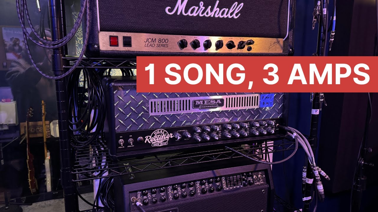 1 Song, 3 Amps | 800, Recto, Mark V - YouTube
