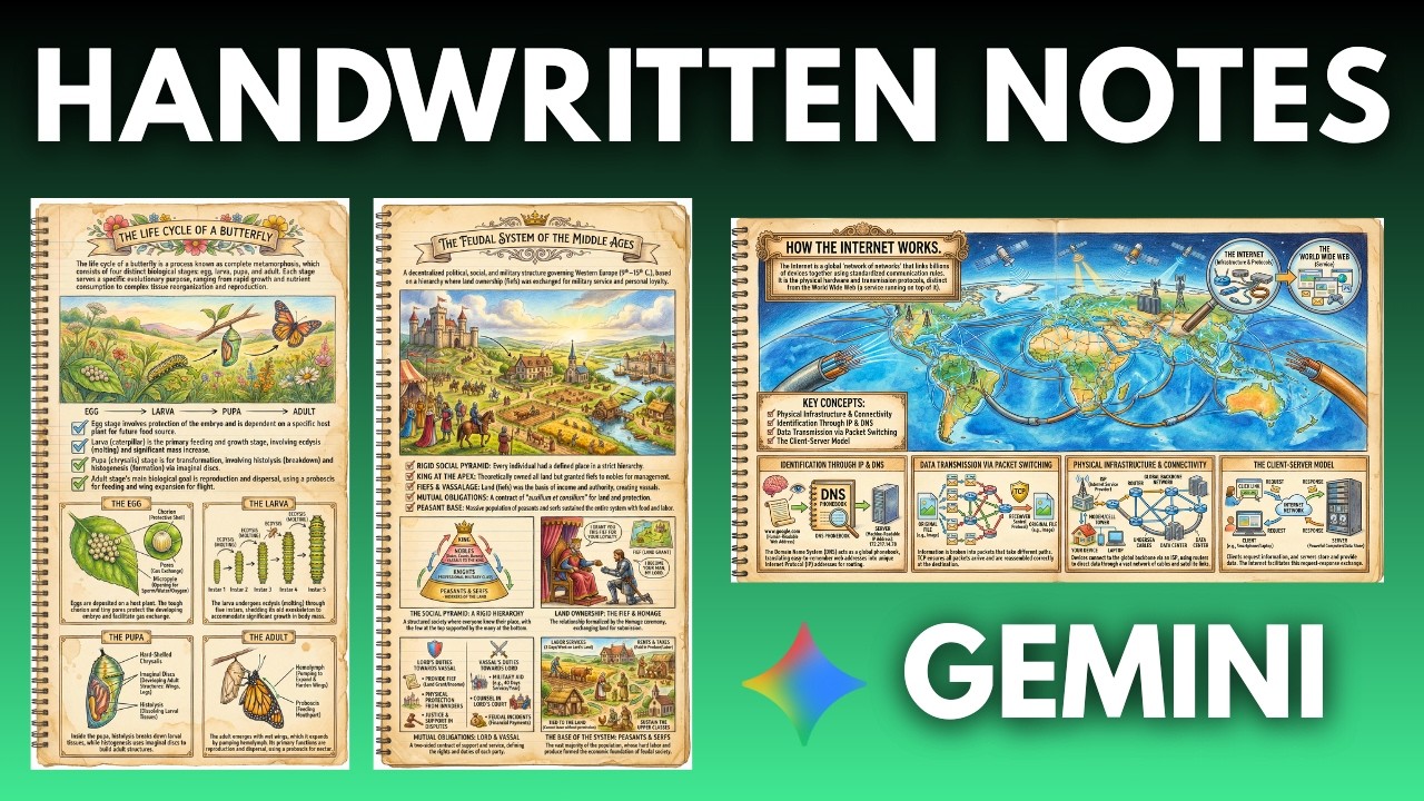 FREE AI 'Handwritten' Study Notes with Google Gemini in Seconds ...