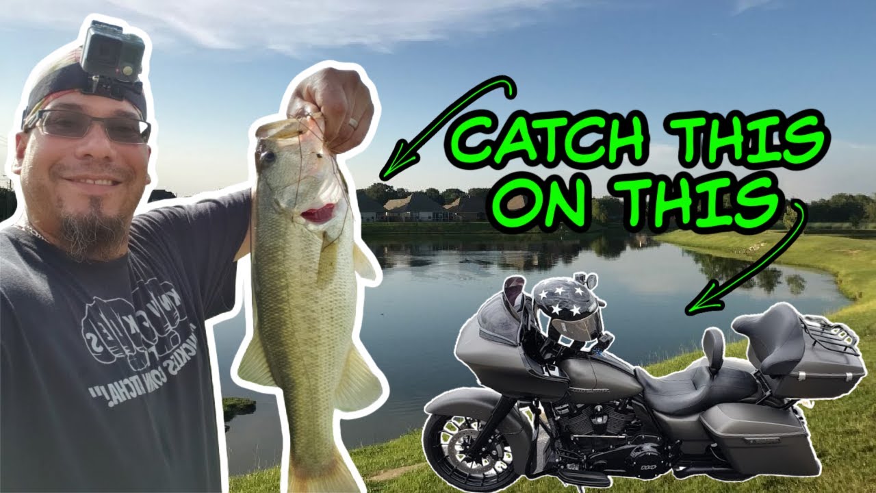 HOW To FISH From a MOTORCYCLE | HARLEY DAVIDSON | ROAD GLIDE - YouTube