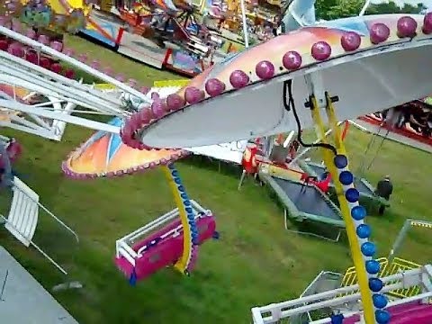 Sky Diver Onride Wimbledon Common Funfair - YouTube