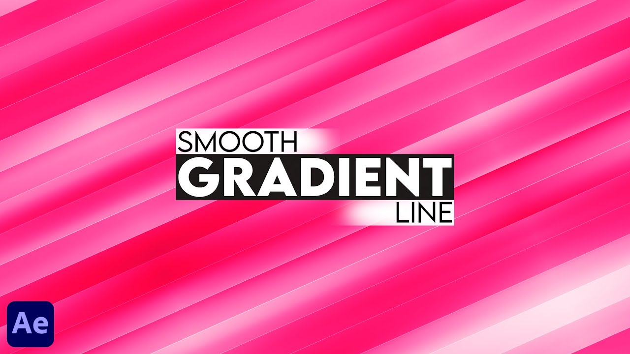 Smooth Gradient Line Background After Effects Tutorial - No Plugins ...