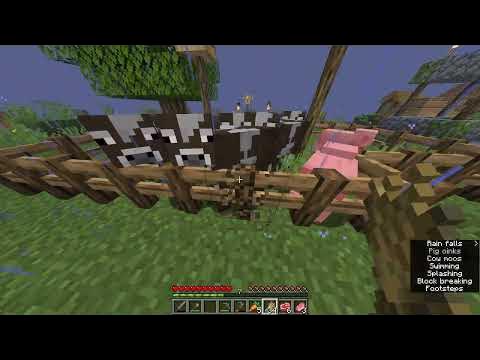 Našo sam selo i napravio farmu kravica i svinja. Minecraft preživljavanje ep3 - YouTube