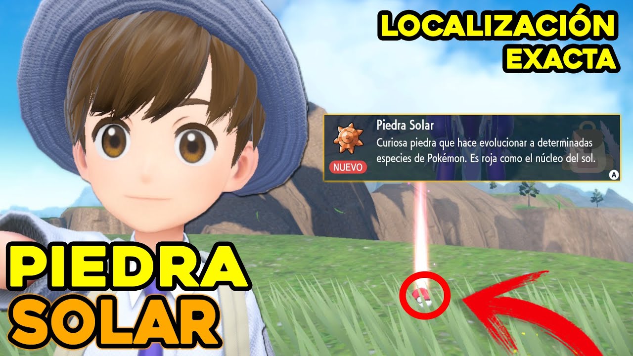 ☀️ DÓNDE ENCONTRAR la PIEDRA SOLAR en POKÉMON ESCARLATA y PÚRPURA - YouTube